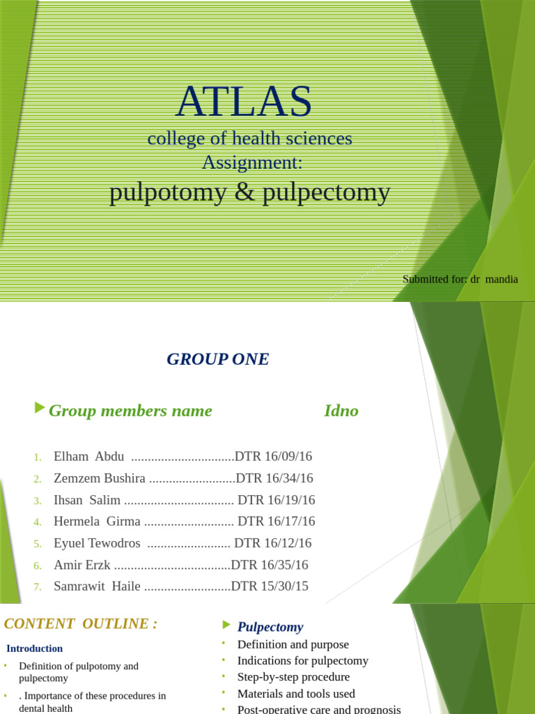 ATLAS DR Mandia Assignment (Autosaved) | PDF | Medical Specialties | Dentistry Branches