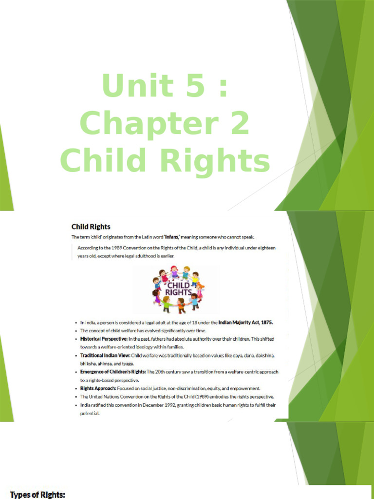 Unit 5 - Ch2 - Child Rights | PDF