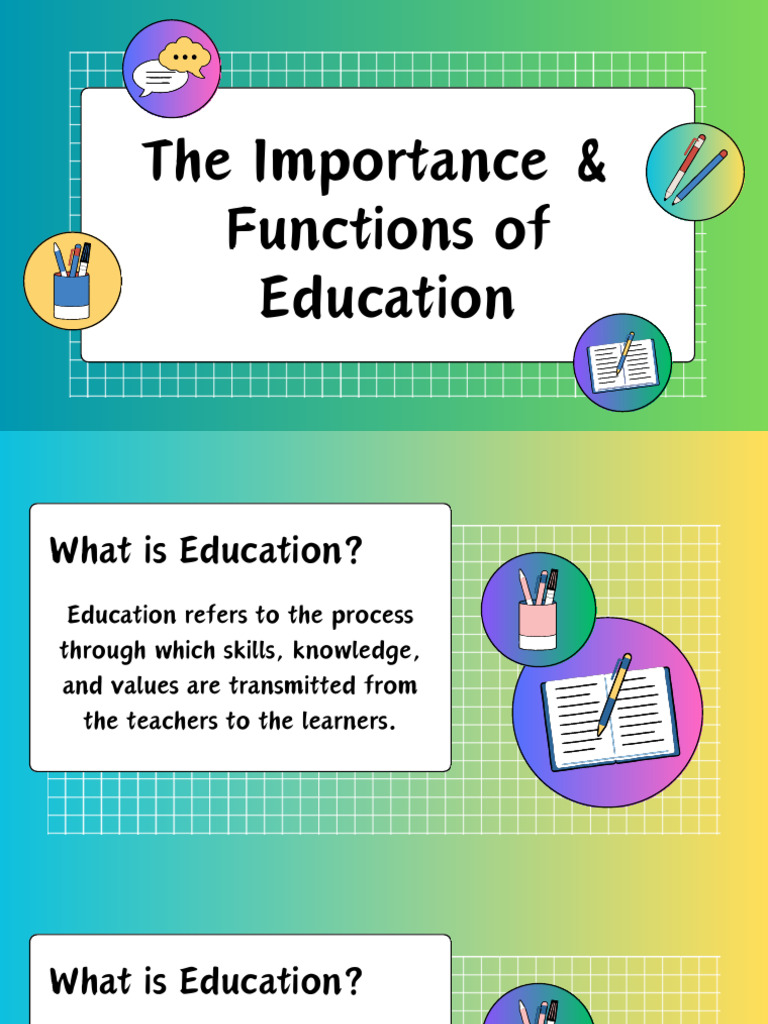 IMPORTANCE-AND-FUNCTIONS-OF-EDUCATION | PDF | Social Stratification ...
