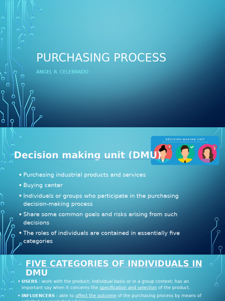 Understanding the Purchasing Process | PDF | Economies | Business