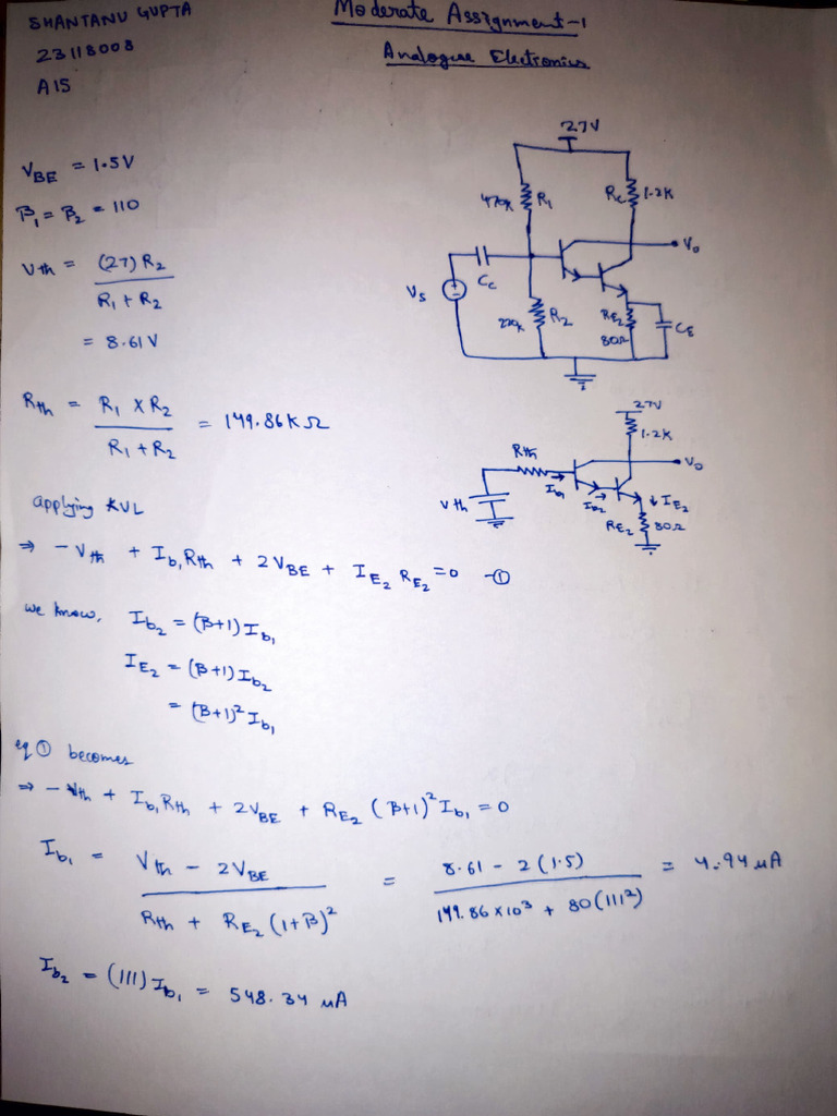 Analog Assignment Moderate | PDF