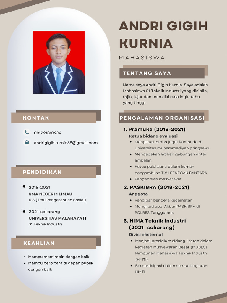 CV Andri Gigih Kurnia | PDF