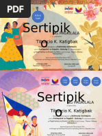 2025 Buwan NG Wika Sertipiko NG Pagkilala | PDF