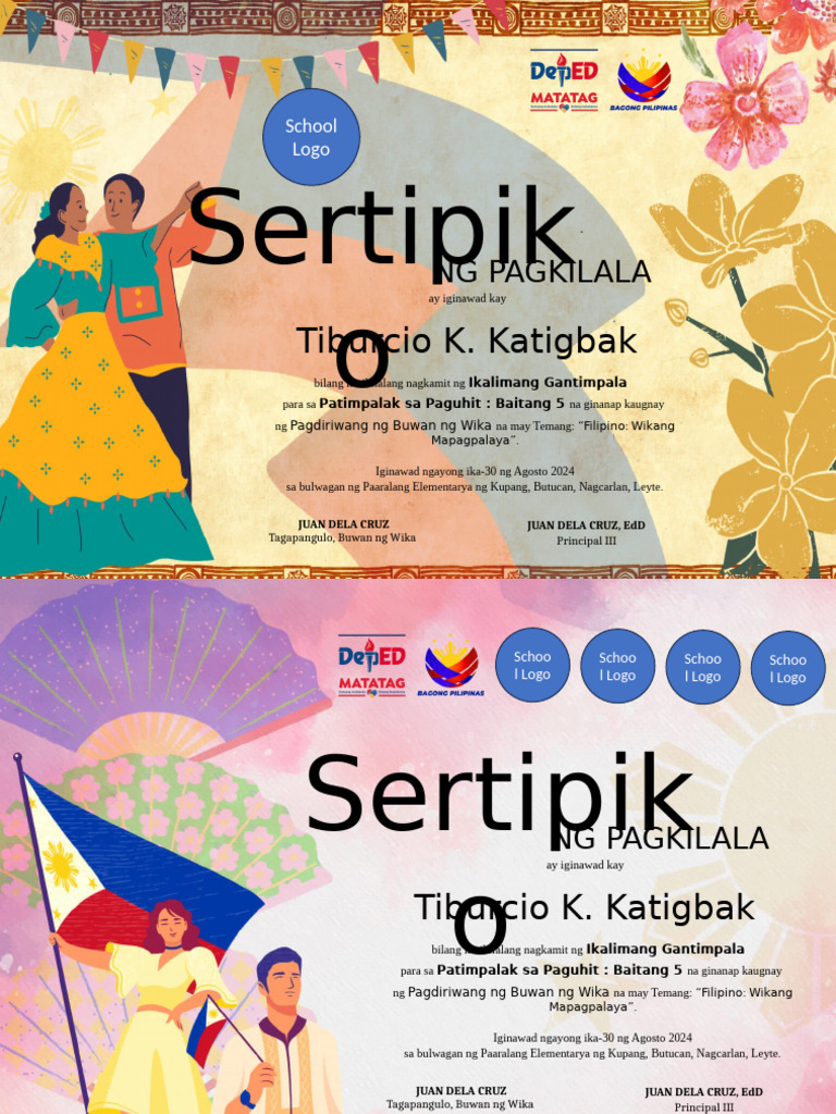 BUwan-ng-Wika-Certificate-2024-samples | PDF