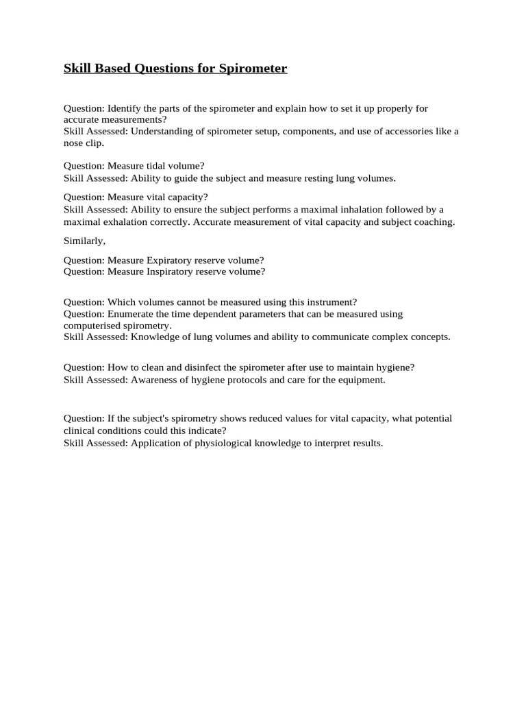 Spirometer Setup and Cleaning Guide | PDF