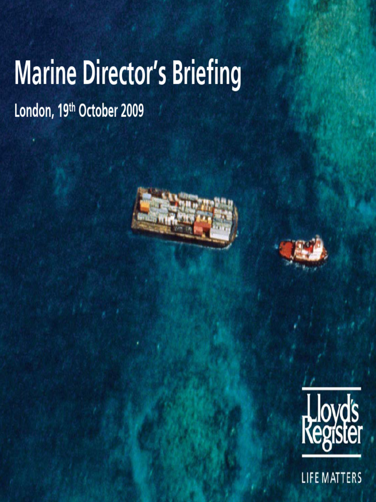 Lloyd's Register Marine Director Briefing Oct 2009 | PDF