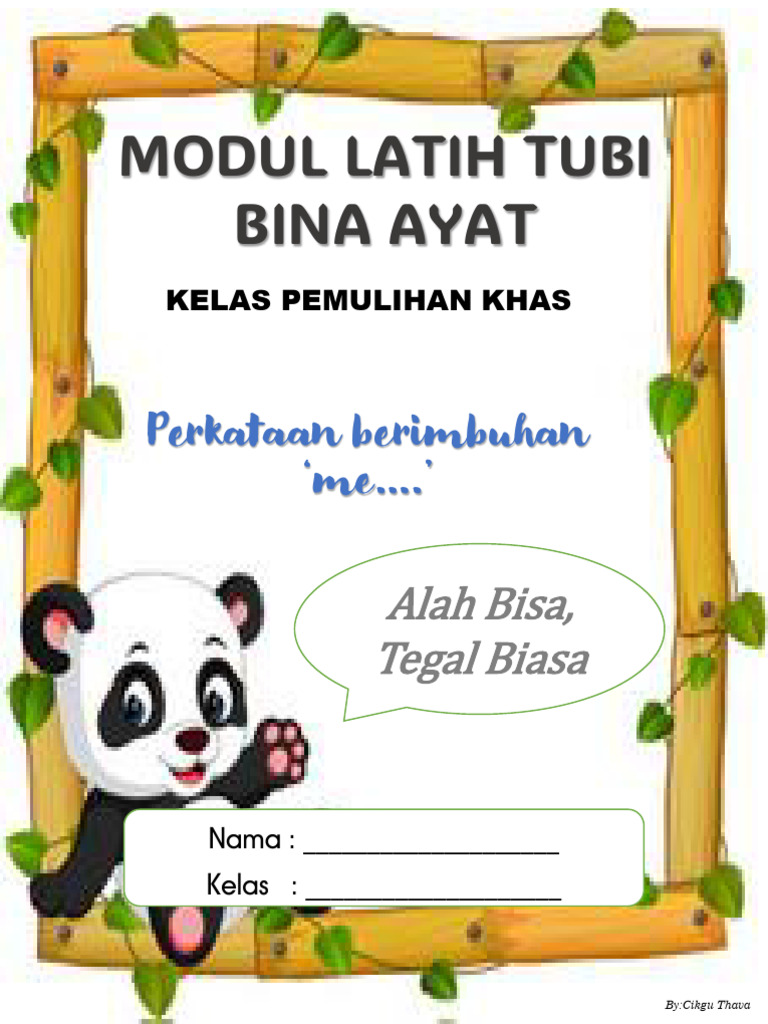 Modul Bina Ayat Imbuhan Me - 1 | PDF