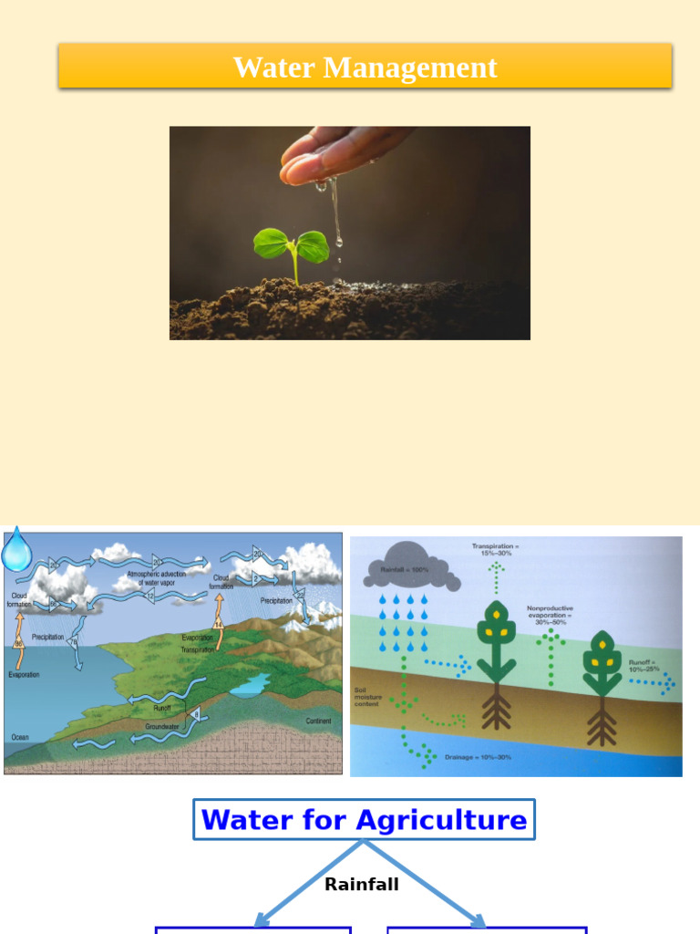 Water Management | PDF | Soil | Water