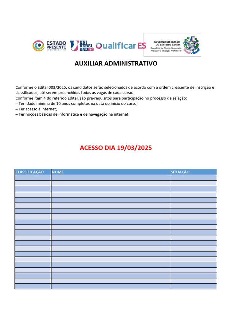 Auxiliar Administrativo | PDF