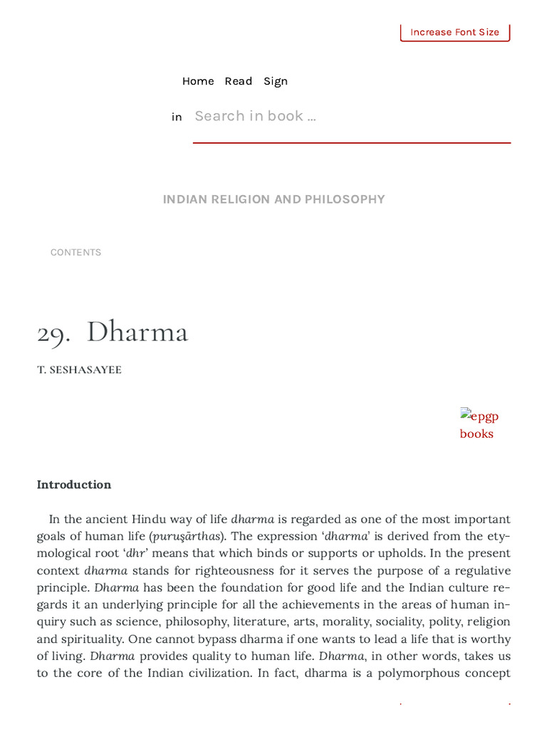 Dharma - Indian Religion and Philosophy | PDF | Dharma | Moksha