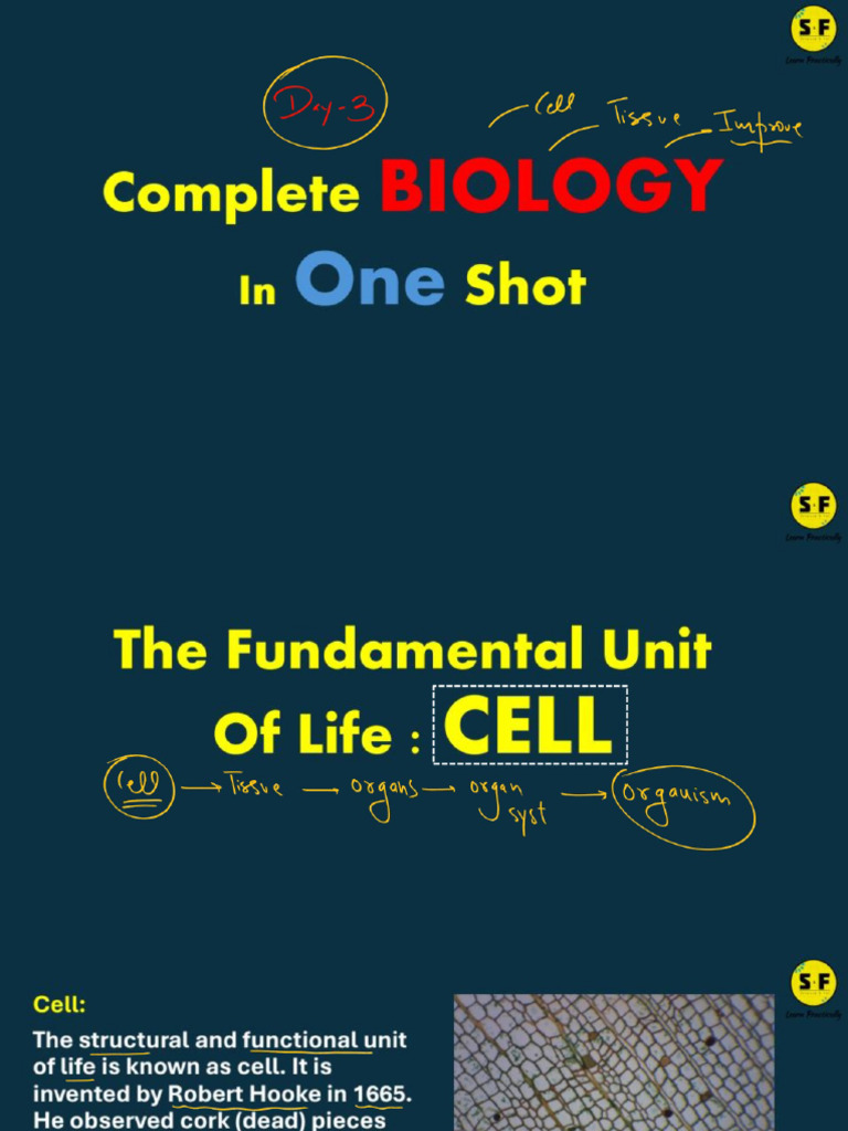 Complete Biology in One Shot 9th | PDF