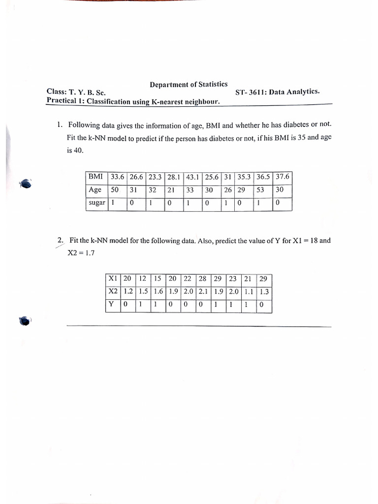 Data Analysis Practical Paper | PDF