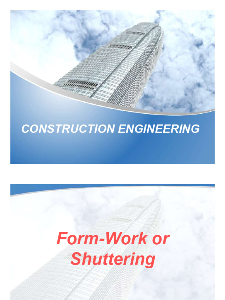 25 Formwork and Shuttering | PDF | Structural Engineering | Materials