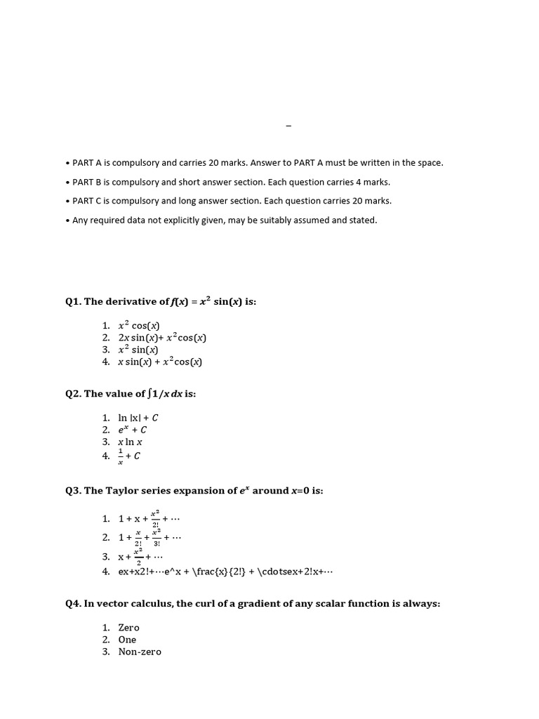 QP1 Engineering Mathematics | PDF | Eigenvalues And Eigenvectors | Fourier Transform