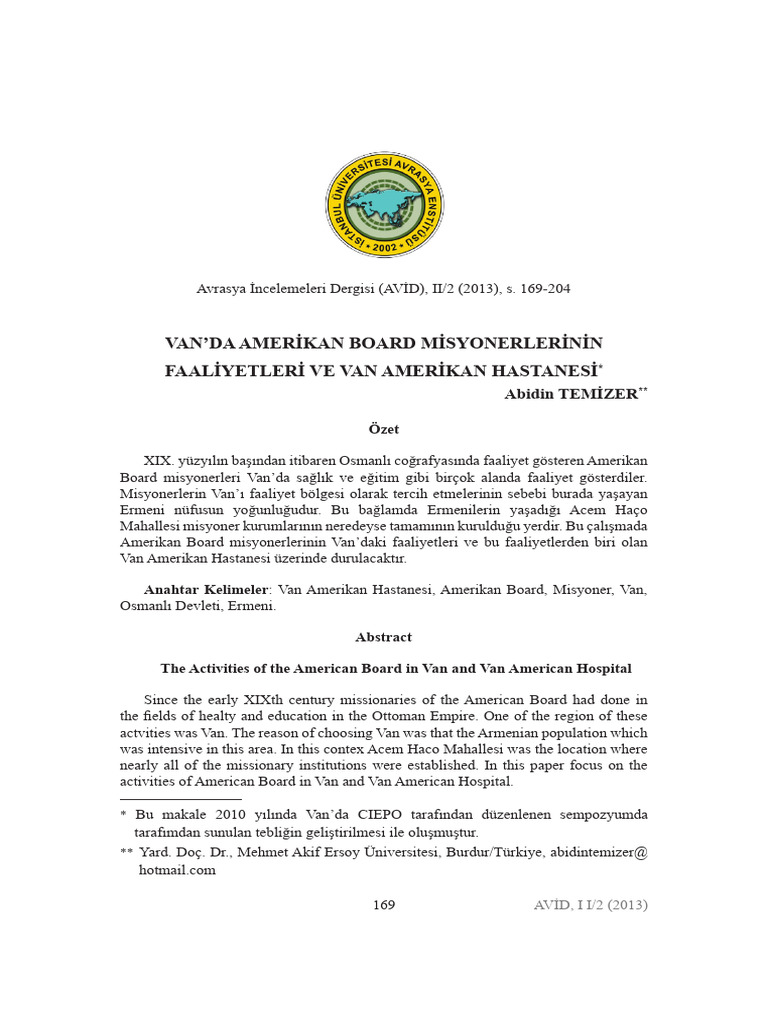 Vanda Abda Hastaneleri | PDF