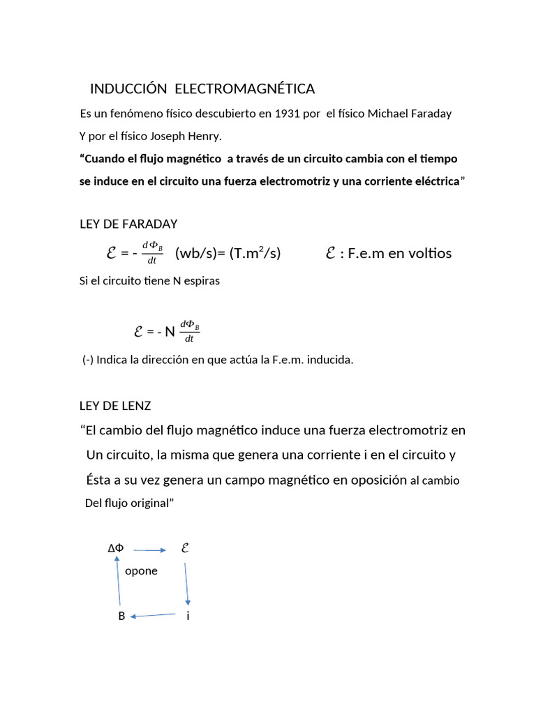INDUCCIÓN | PDF | Inductor | Transformador