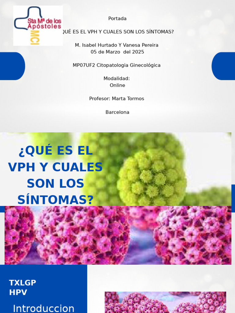 ¿Qué Es El VPH y Cuales Son Los Síntomas | PDF | Enfermedades y ...