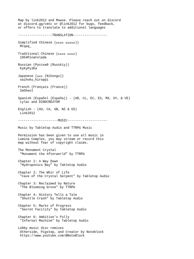 Full Credits | PDF