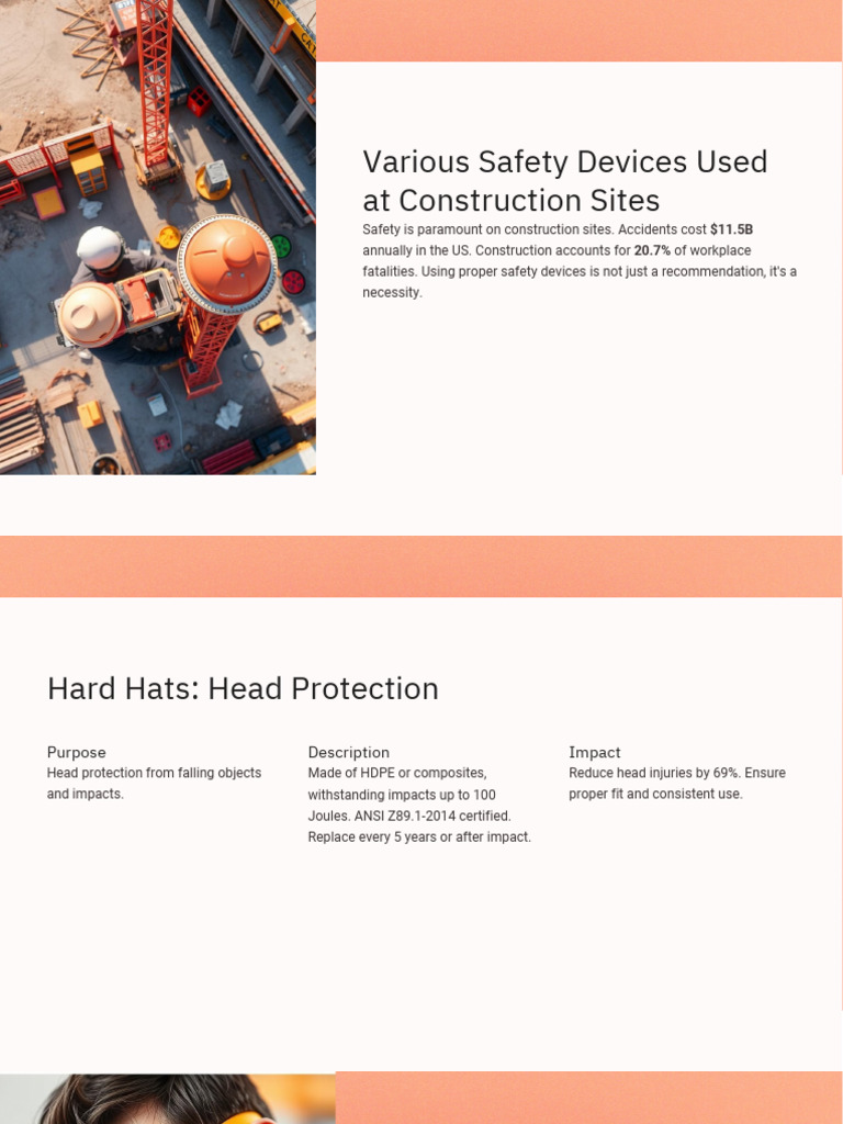 Various Safety Devices Used at Construction Sites PDF | PDF | Safety ...