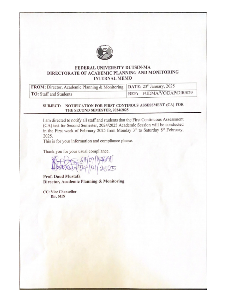 Federal University Dutsin-Ma | PDF