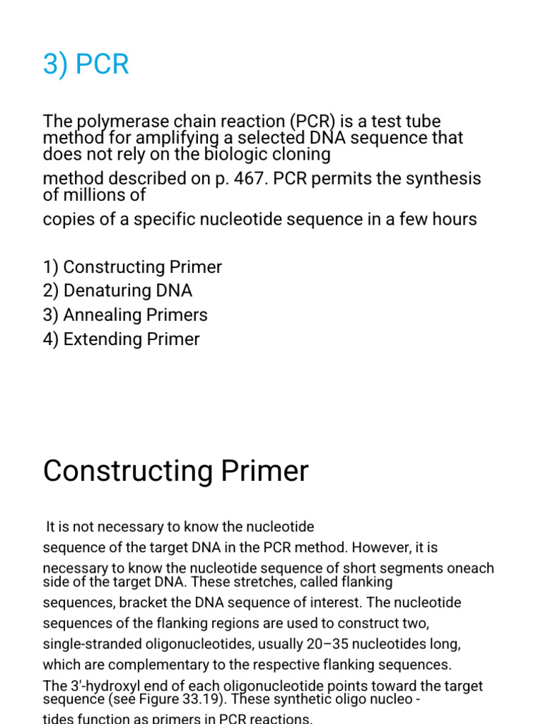 Understanding Polymerase Chain Reaction | PDF | Primer (Molecular ...
