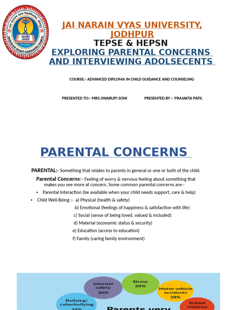 Parental Concerns in Adolescent Interviews | PDF | Adolescence | Interview