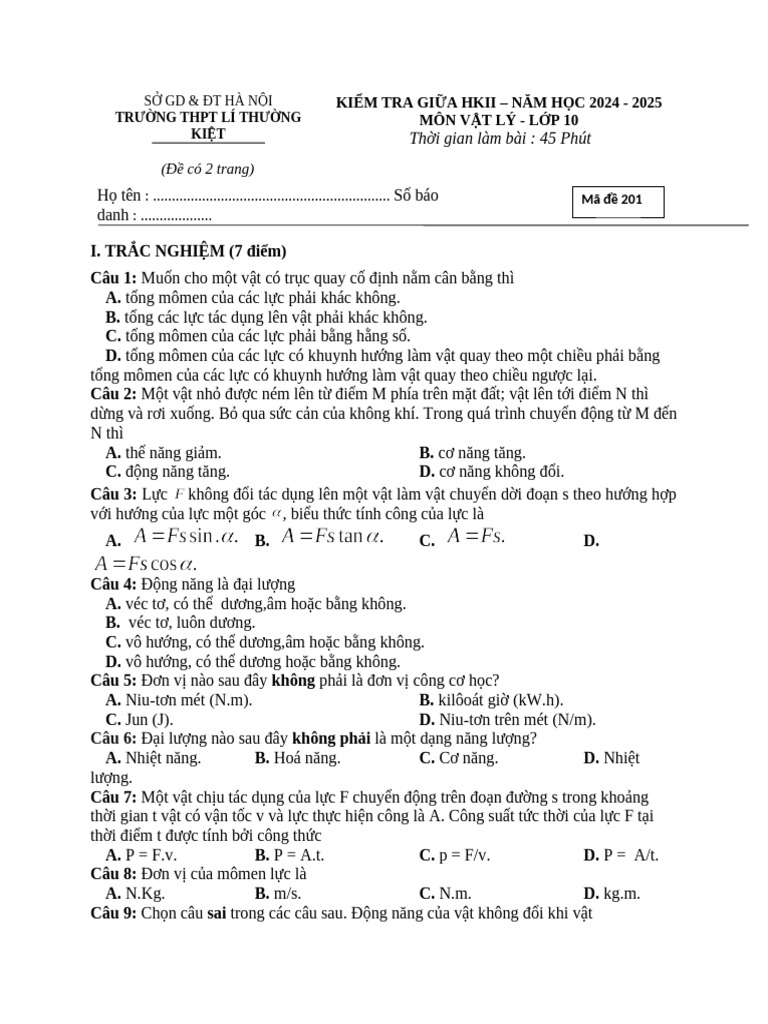 ÔN TẬT KTGK II | PDF