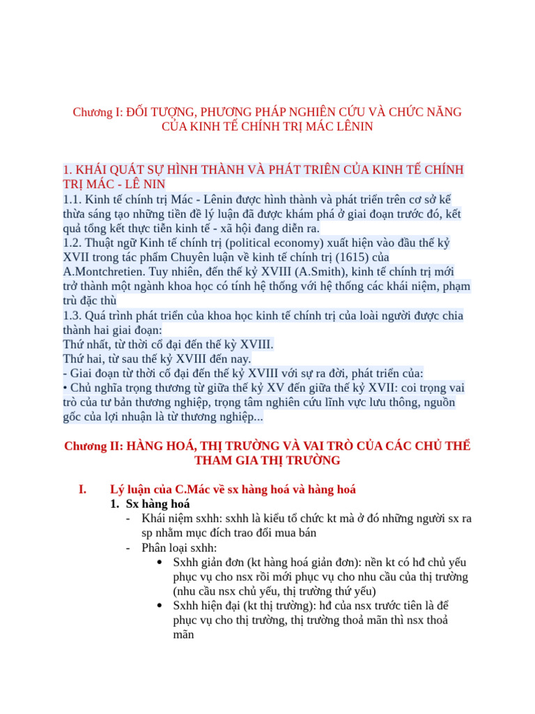 KT-CT Mác Lenin | PDF