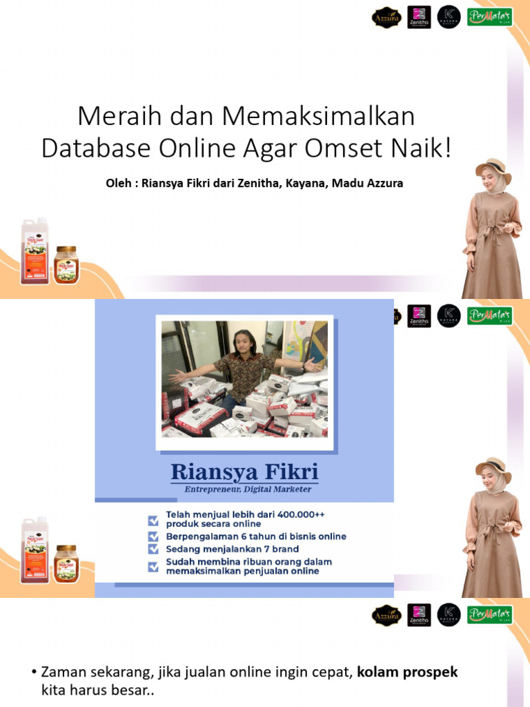 Meraih_dan_Memaksimalkan_Database_Online_Agar_Omset_Naik!_Oleh_Riansya | PDF