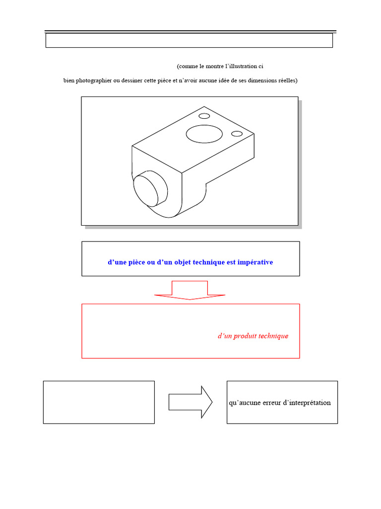 Dessin Technique et Projections Orthogonales | PDF | Dessin technique ...