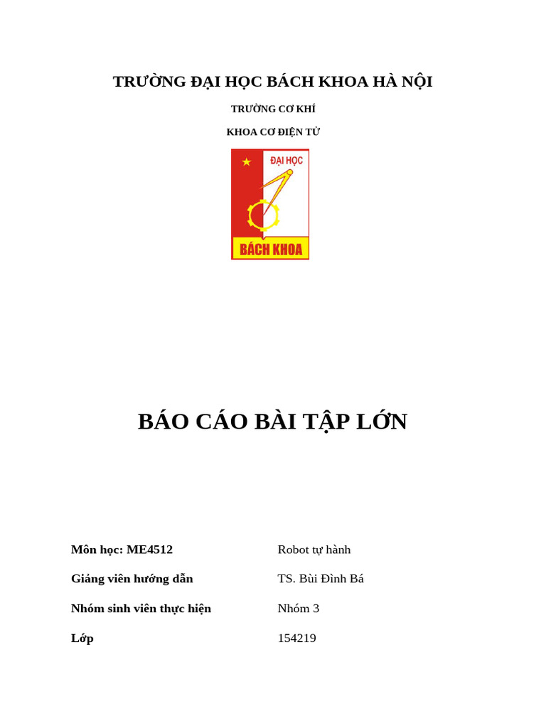 (Draft) Robot T Hành | PDF