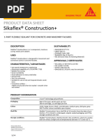 Sikaflex 2C Sealant Application Guide | PDF | Adhesion | Concrete