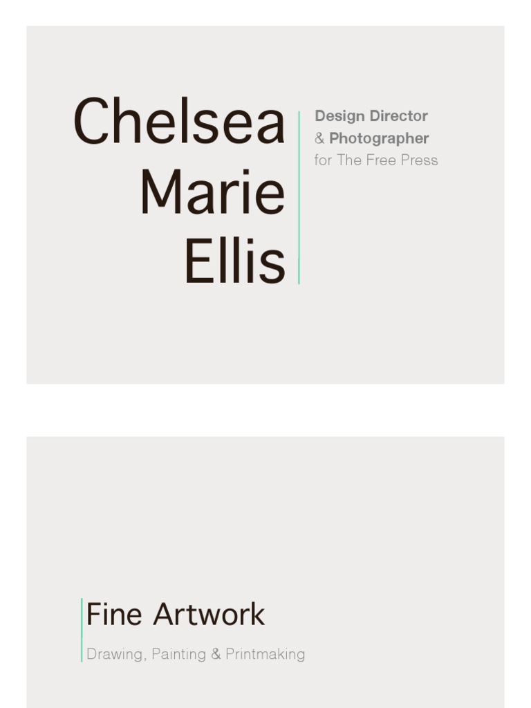 Chelsea Marie Ellis": Design Director | PDF | Adobe Illustrator ...