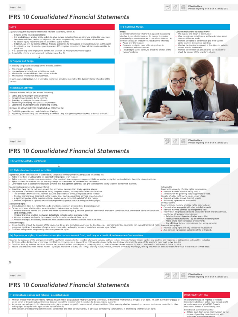 IFRS 10 Consolidated Financial Statements | PDF
