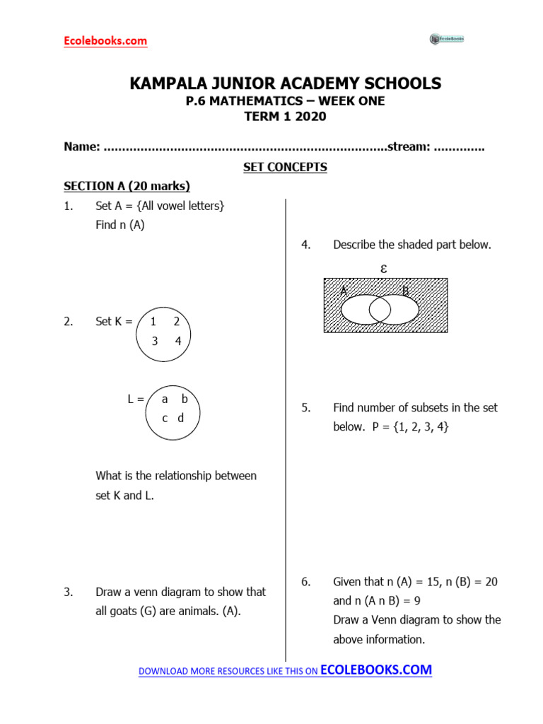 P.6 MTC Recess Work | PDF | Numbers | Mathematics
