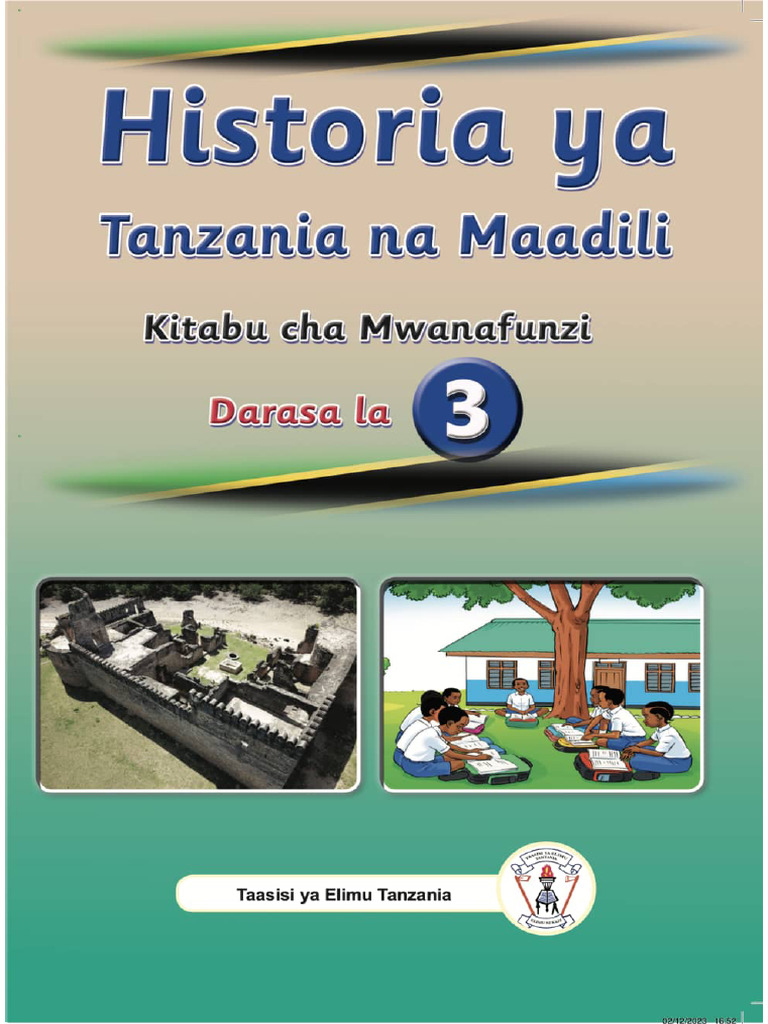 Historia Ya Tanzania Na Maadili SDT 3 | PDF