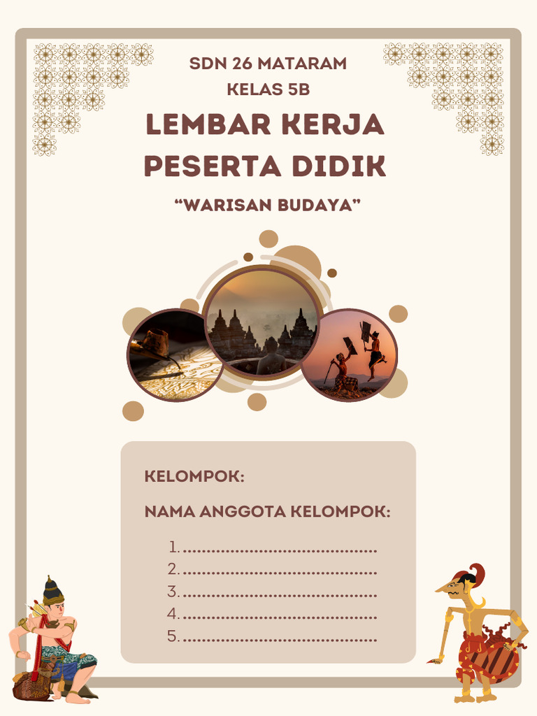 LKPD IPAS Kls 5B Warisan Budaya | PDF