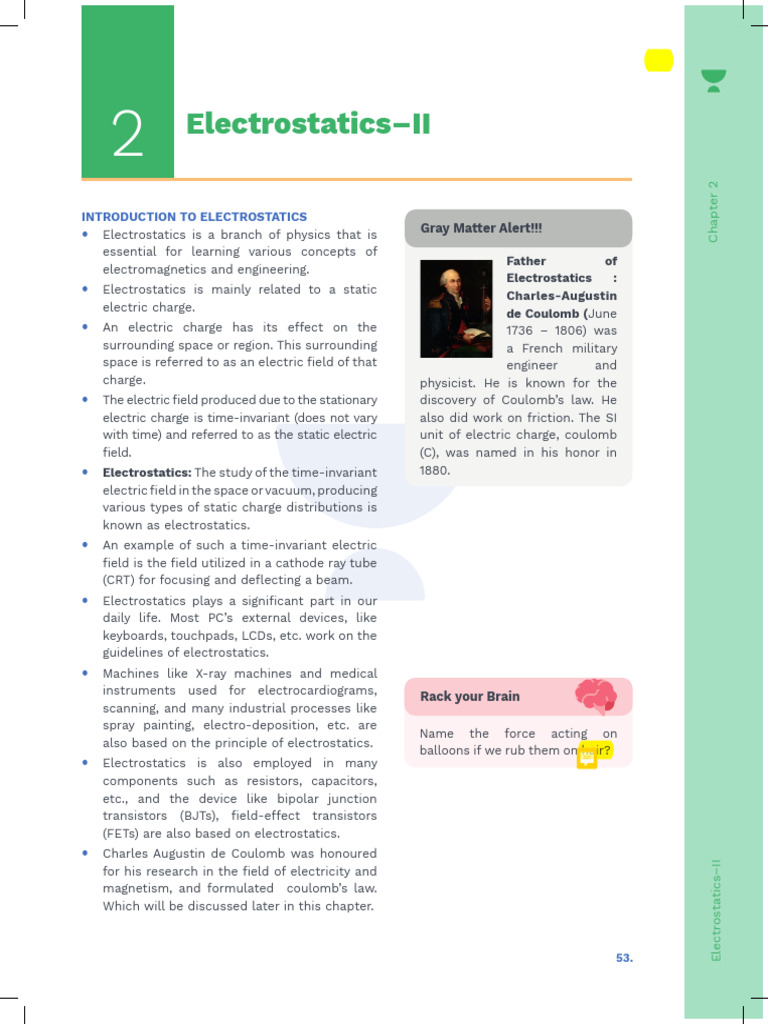 Electrostatic 2 | PDF | Electric Field | Electric Charge