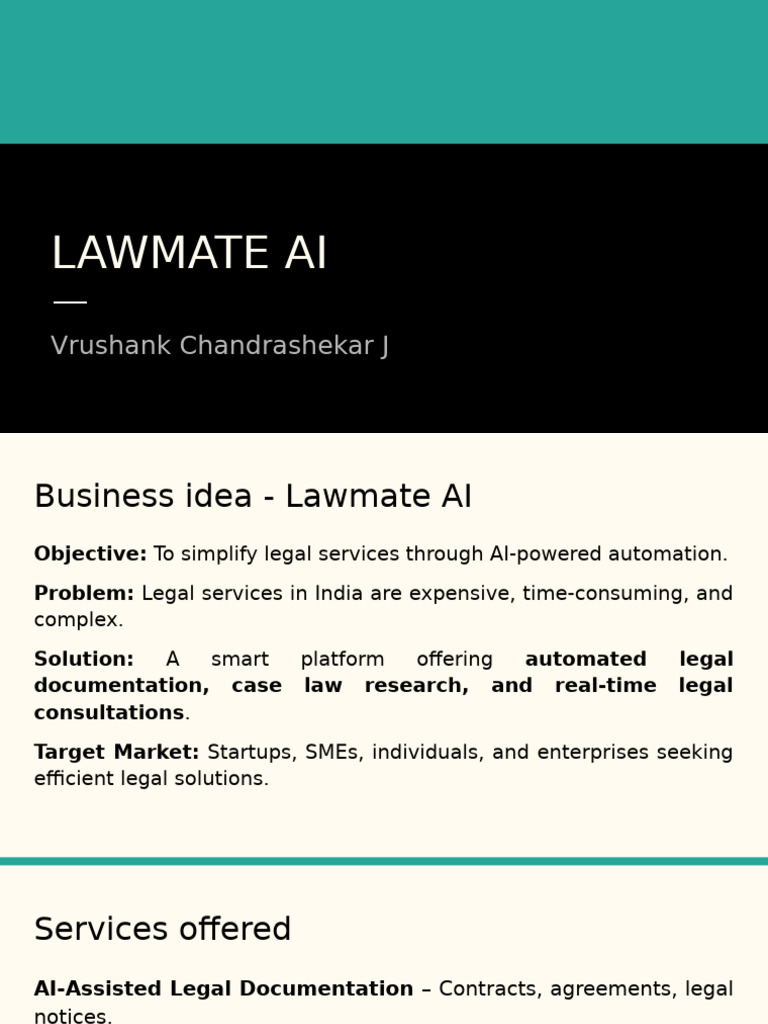 Vrushank CJ (LAWMATE AI) | PDF
