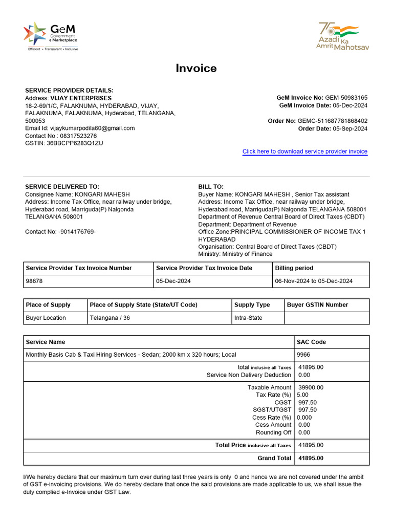 a1pVRldMSytXR3Yxb1ozaGRFdGF4Zz09_invoice (2) | PDF | Taxes | Invoice