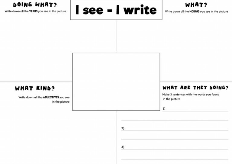 Describe A Picture Template | PDF