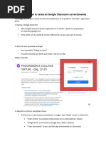 TUTORIAL - Adjuntar Tarea en Google Classroom | PDF