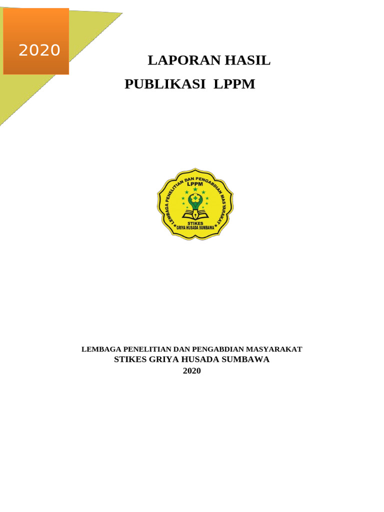 Laporan Hasil Publikasi LPPM | PDF