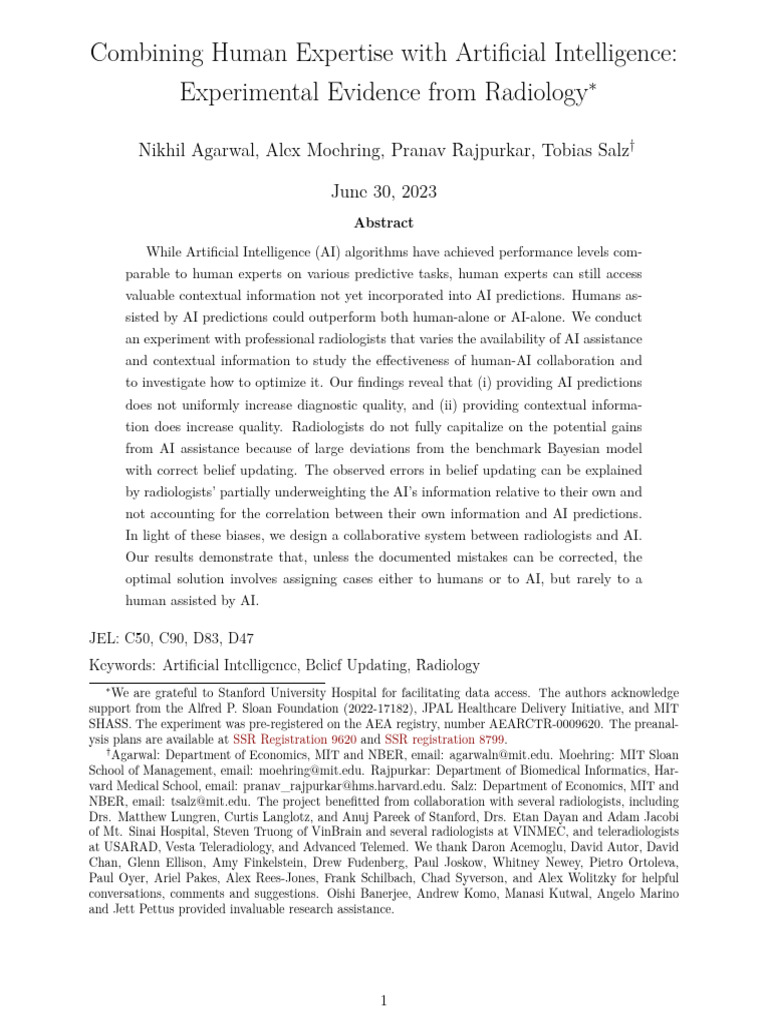 agarwal-et-al-diagnostic-ai | PDF | Artificial Intelligence | Intelligence (AI) & Semantics