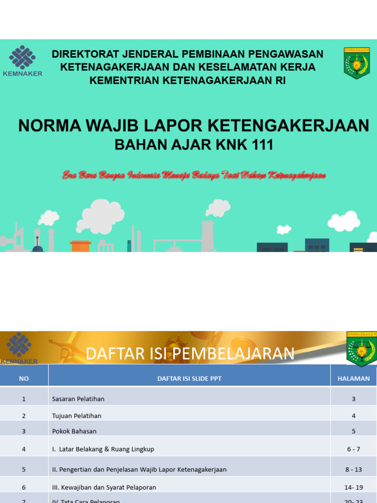 Sosialisasi Ketenagakerjaan - Pak Dodi | PDF