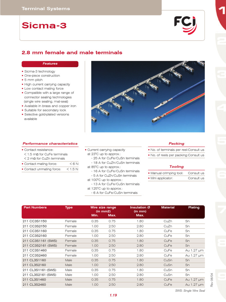 Sicma-3 Terminal Specifications | PDF | Electronics | Electrical ...