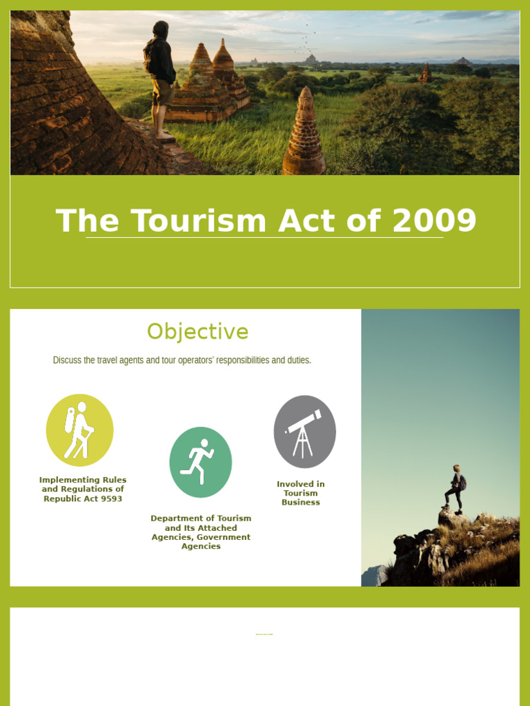 The Tourism Act of 2009 RA 9593 | PDF | Tourism | Regulatory Compliance