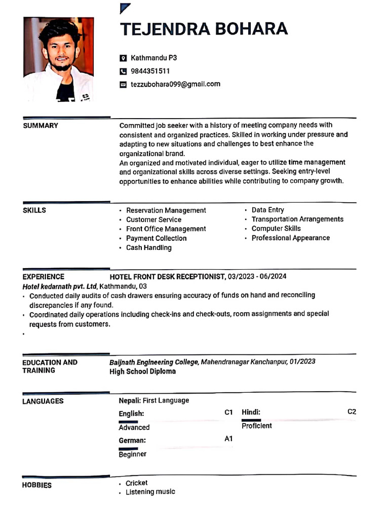 Tejendra Bohara | PDF