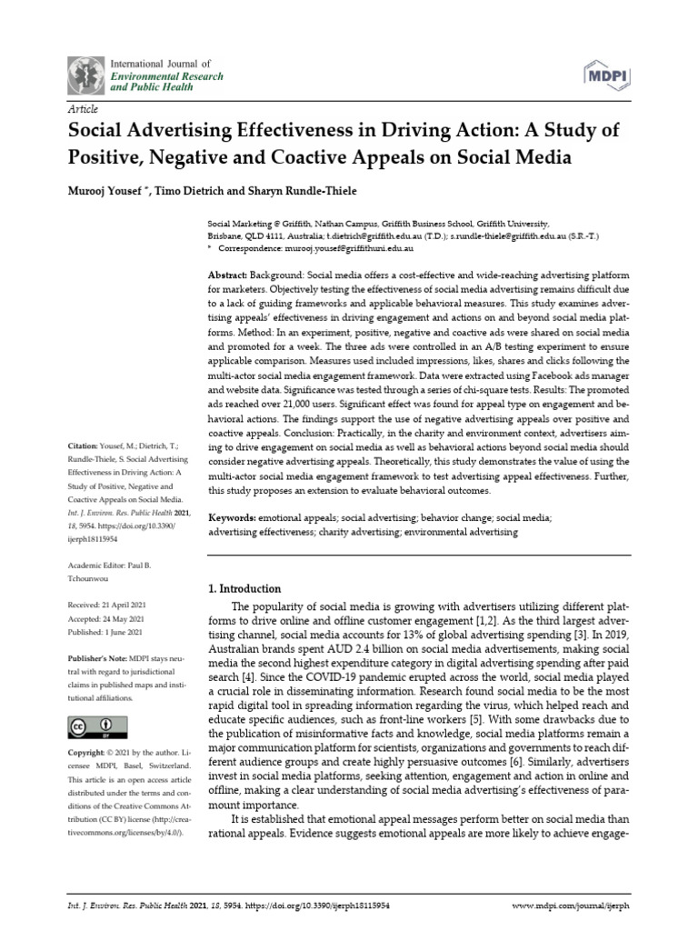 Social_Advertising_Effectiveness_in_Driving_Action | PDF | Emotions ...