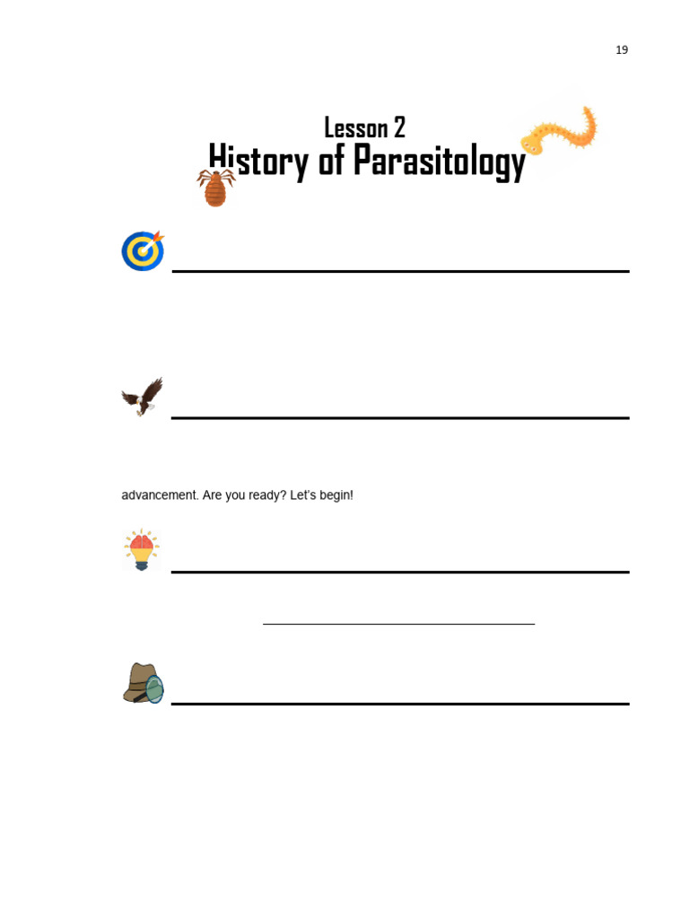 Module 1 Lesson 2 (Parasitology) | PDF | Parasitology | Parasitism